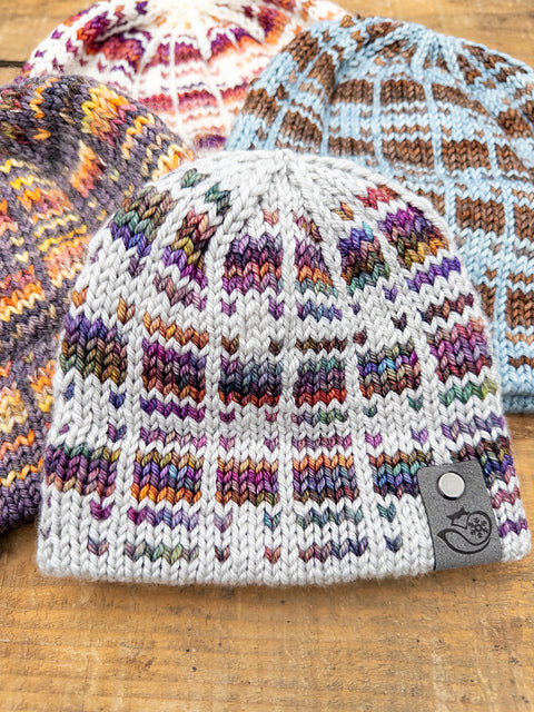 Double Brim Off the Grid Beanie Knitting Pattern – Nor'easter Knits